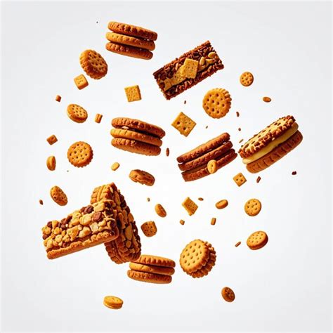 A Bunch Of Crackers That Are In A Circle Premium Ai Generated Image