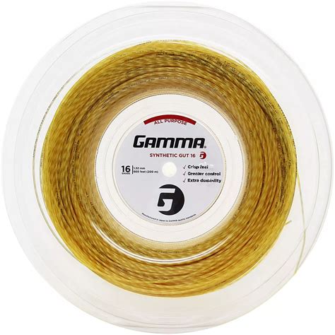 Gamma Synthetic Gut 16 Gauge Tennis String Reel Academy