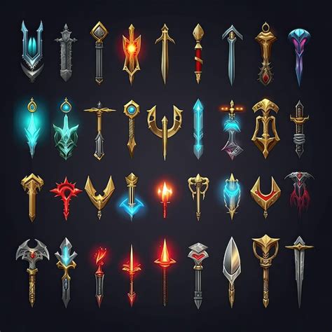Premium Ai Image Antique Sword Weapon Game Ai Generated Dagger Icon