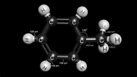 Toluene 3d Model C7h8 3d Model Cgtrader