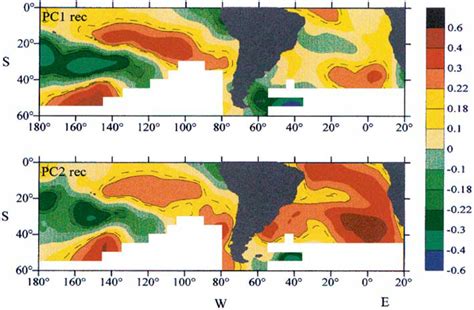 Spatial Correlation Patterns Estimated During The Interval 1857 1989