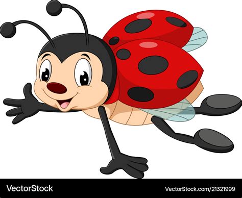 Flying Ladybug Cartoon