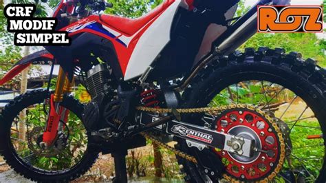 Crf Modif Simpel Gear Set Pakai Roz Youtube