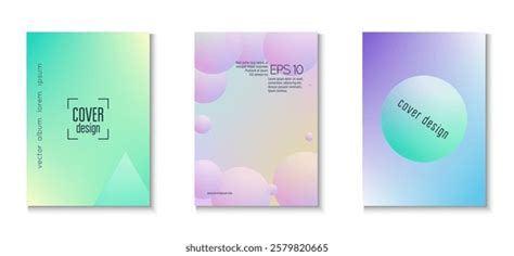 Triangle Poster Aesthetic Modern Template Gradient Stock Vector Royalty Free 2579820665