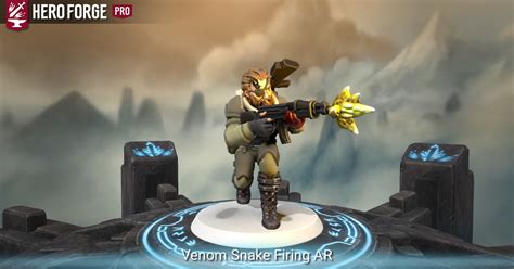 Venom Snake Firing Ar Made With Hero Forge