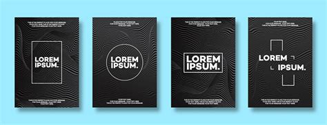 커버 장식 안내 책자에 대 한 라인 블랙 색상으로 설정 하는 디자인 서식 파일 0명에 대한 스톡 벡터 아트 및 기타 이미지 0명 가리기 개념 Istock