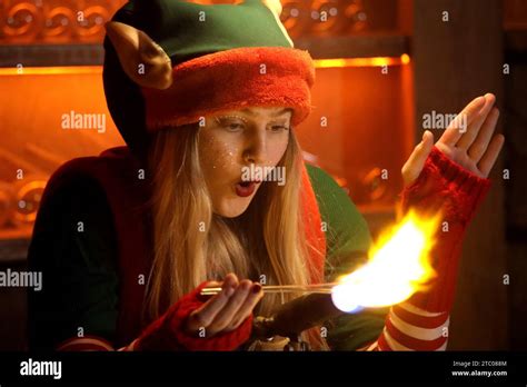 Non Exclusive Kyiv Ukraine December 7 2023 An Actress Dressed As