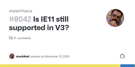 Is Ie11 Still Supported In V3 · Issue 8042 · Chartjschartjs · Github