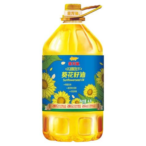 仅成都翰林学府项目 金龙鱼食用油压榨不油腻轻年葵花籽油4L 瓶100瓶起售 融创集采商城