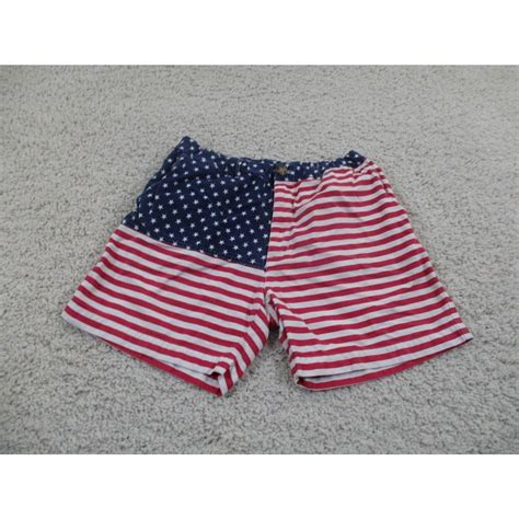Chubbies Shorts Mens Large Red Cotton Stretch Chino Depop