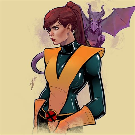 Shadowcat And Lockheed By Eugene Bornyakov Rxmen