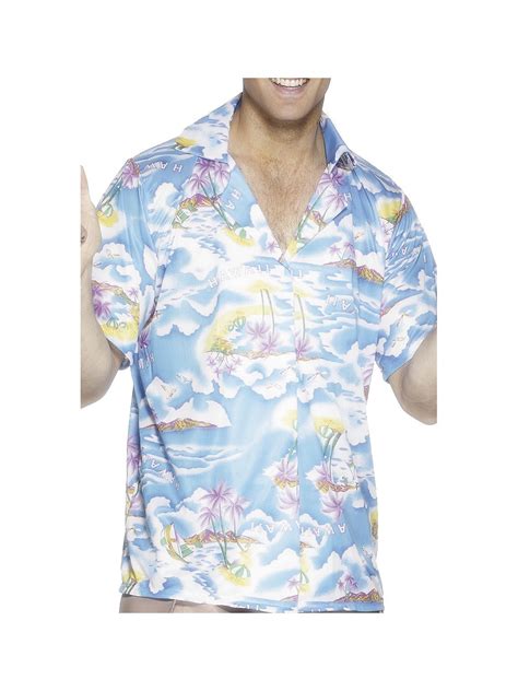 Blue Hawaiian Shirt By Smiffys