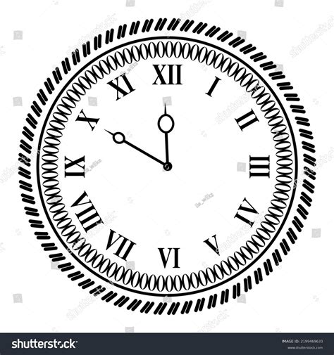 Watch Face Hour Minute Hands Stock Vector Royalty Free 2199469633 Shutterstock