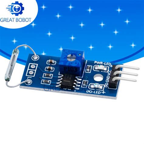 1pcs G123 08 Lm393 Reed Sensor Module Magnetron Module Reed Switch