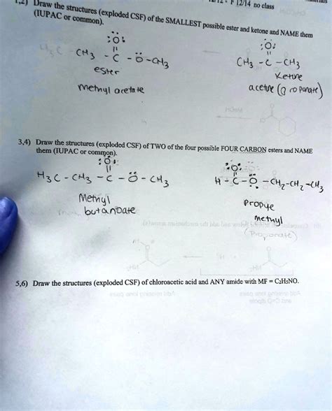 SOLVED 4 Draw The Structures 12 14 No Class IUPAC Or Exploded