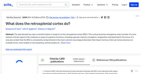 What Does The Retrosplenial Cortex Do