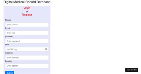 Hospital Management Forked Codesandbox