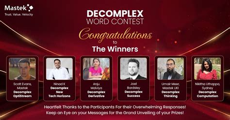 Mastek On Linkedin Letsdecomplextogether Wordcontest Creativity Mastek