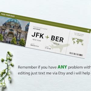 Editable Boarding Pass Surprise Template At CANVA Printable Boarding Pass Save The Date Flight