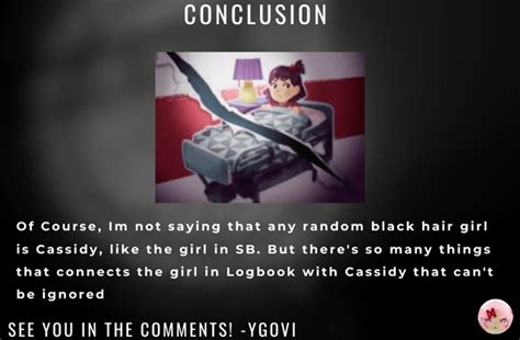 The Girl In The Logbook Is In Fact Cassidy Rfnaftheories