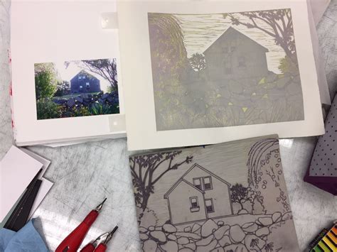 Just Pencil On Paper How To Make A Reduction Block Print