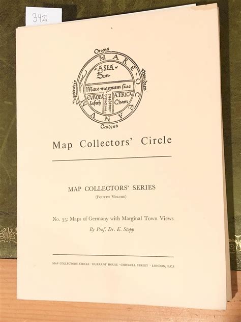 Map Collectors Circle No 35 1 Issue Maps Of Germany With Marginal Town Views By Tooley R V