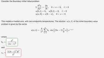 Answered Boundary Initial Value Problem Bartleby