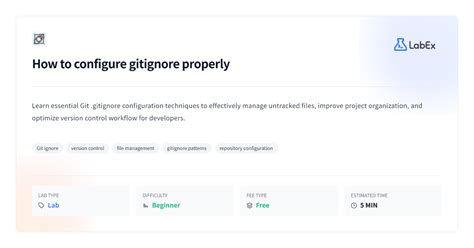 How To Configure Gitignore Properly Labex