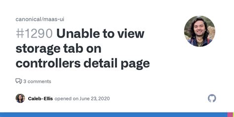 Unable To View Storage Tab On Controllers Detail Page · Issue 1290