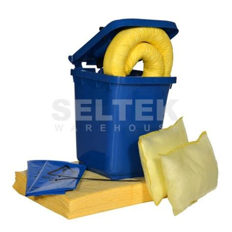 Chemical Spill Kit 25 Litres With Blue Caddy Seltek Warehouse