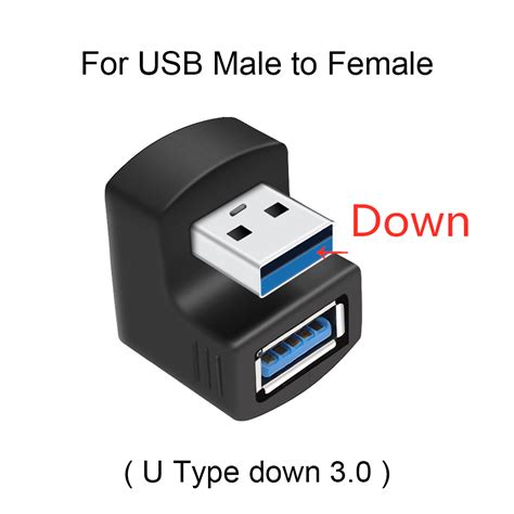 10 Gbps Adapter Typec Otg To Usb Three Dimensional Elbow Converter U