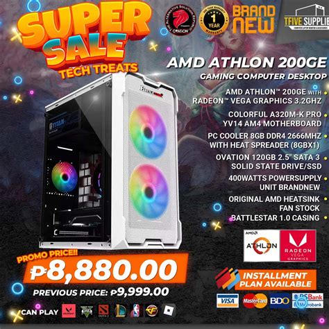 SYSTEM UNIT AMD ATHLON GE GAMING SET GB RAM GB SSD Shopee Philippines
