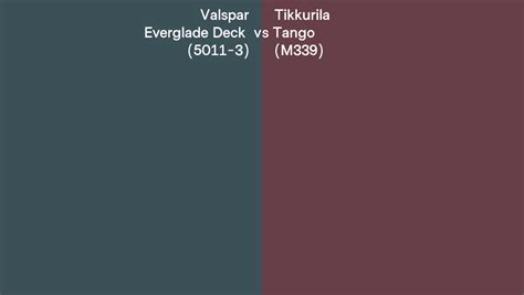 Valspar Everglade Deck 5011 3 Vs Tikkurila Tango M339 Side By Side