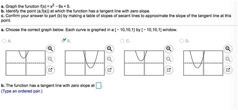 Solved A Graph The Function F X X2 6x 5 B Identify