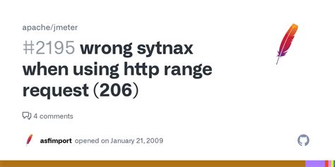 Wrong Sytnax When Using Range Request 206 · Issue 2195 · Apache