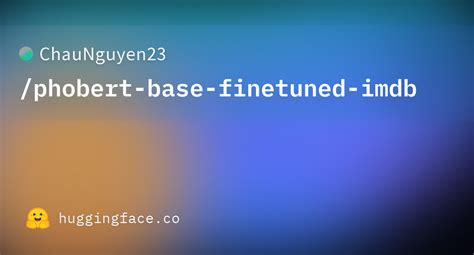 ChauNguyen23 Phobert Base Finetuned Imdb Training Metrics