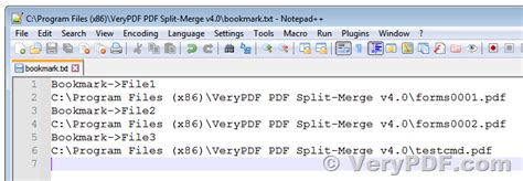 How To Merge Pdf Files And Also Add Bookmarks To Merged Pdf File Verypdf Knowledge Base