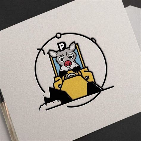 Entry 1 By Hassanirshad444 For Minimalist Cartoon Possum Dozer Logo