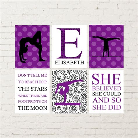 Paisley Little Gymnast Gymnastics T Gymnastics Wall Art Pre Teen