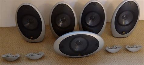 KEF PSW 1000.2 powered Subwoofer + 5 x HTS 1001 satellite surround ...
