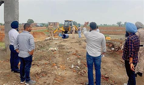 Ada Demolishes Illegal Colony On Majitha Road The Tribune
