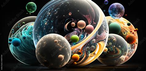 Universe Represented In All Dimensions In One Illustration From The Parallel Dimension To The