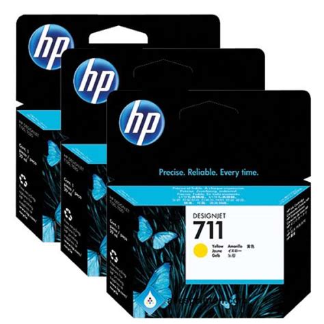 HP No. 711 Triple pack Yellow - 29ml - CZ136A