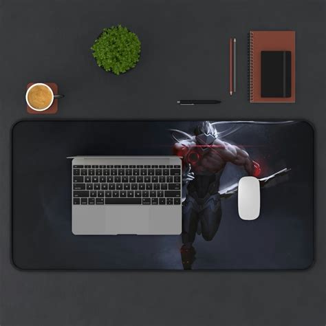 Black Watch Genji Overwatch Desk Mat Mouse Pad Etsy