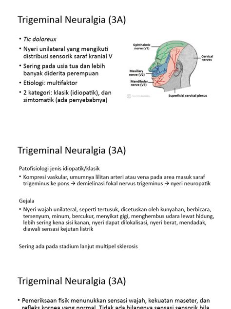 Trigeminal Neuralgia Budhi Pdf Sains And Matematika