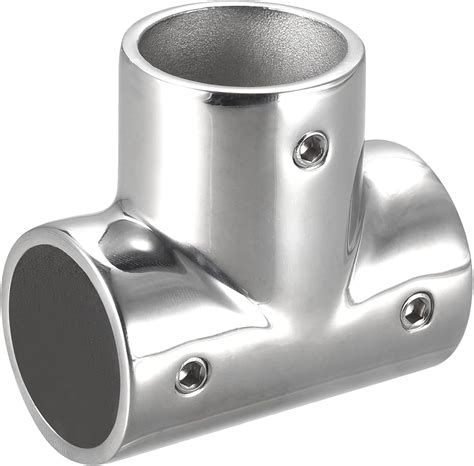 Uxcell Tee Rail Fitting 3 Way 316 Stainless Steel Pipe Connector