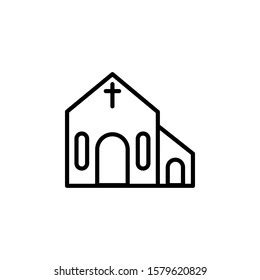 Church Icon Outline Style Template Trendy Stock Vector Royalty Free Shutterstock