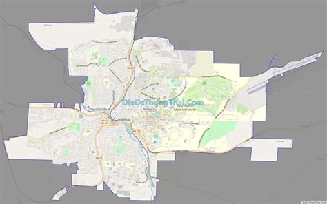 Map Of Pullman City Washington Thong Thai Real