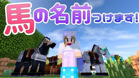 【まるんのマインクラフト】仲間の馬に名前をつける！【マイクラ実況】125 Youtube