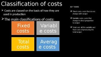 Cambridge IGCSE Business Unit Costs Scale Of Production Break Even